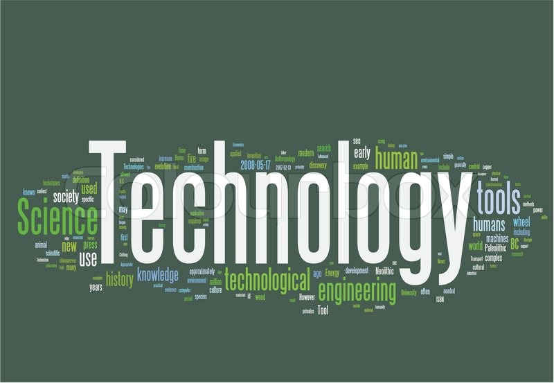 Technology word cloud | Stock Vector | Colourbox