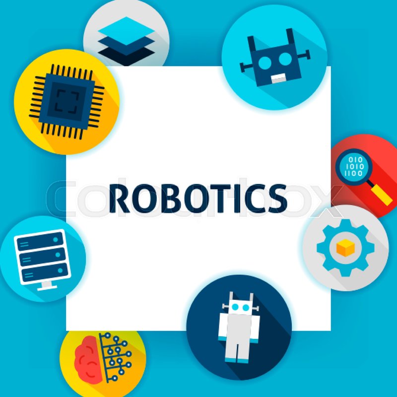 Robotics Tech Template. Vector ... | Stock vector | Colourbox