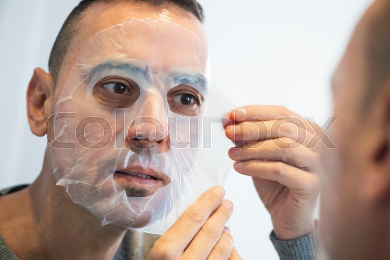Closeup of a handsome caucasian man ... | Stock image | Colourbox