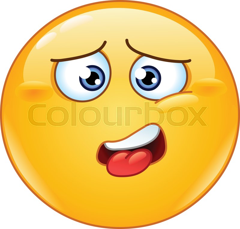 Drained, annoyed, tired, fed up with ... | Stock vector | Colourbox