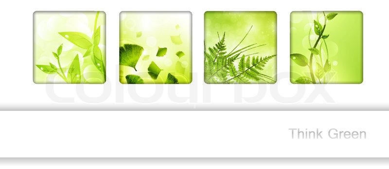 Eco frame collection | Stock vector | Colourbox