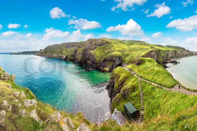 Carrick-a-Rede, Causeway Coast Route in ... | Stock image | Colourbox