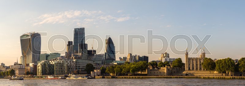 Cityscape of London in a beautiful ... | Stock image | Colourbox