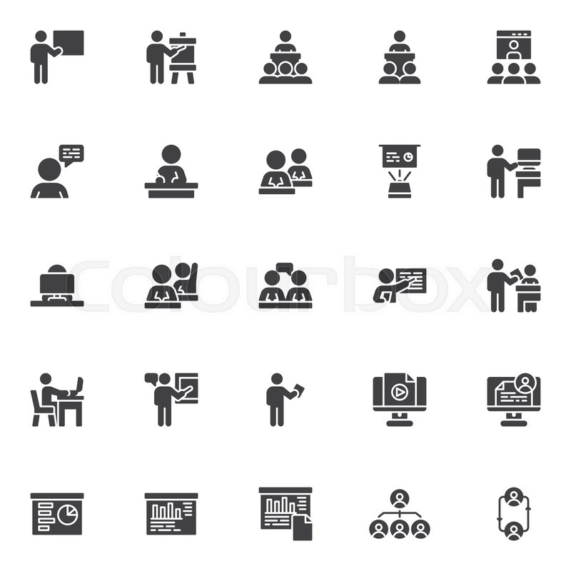 Business Training Icons