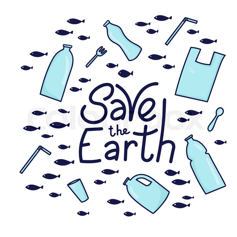 Save the Earth vector illustration. ... | Stock vector | Colourbox