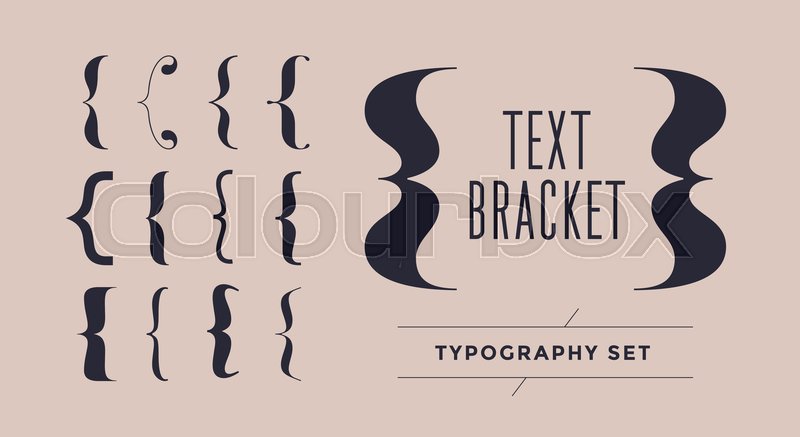 Curly Brackets Vector
