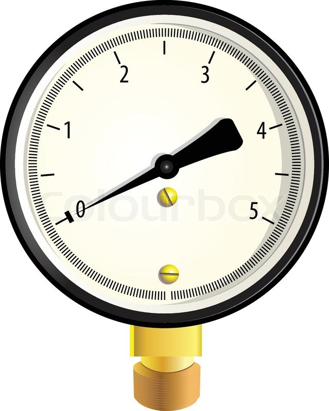 Gas-manometer | Stock-Vektor | Colourbox