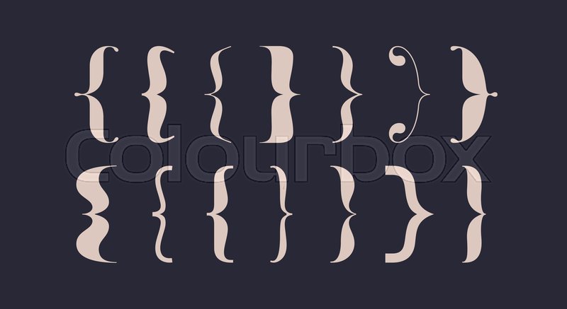 Curly Brackets Vector