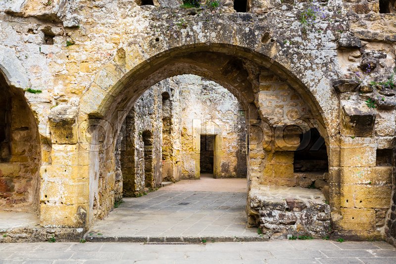 Old castle ruins, ancient stone ... | Stock image | Colourbox