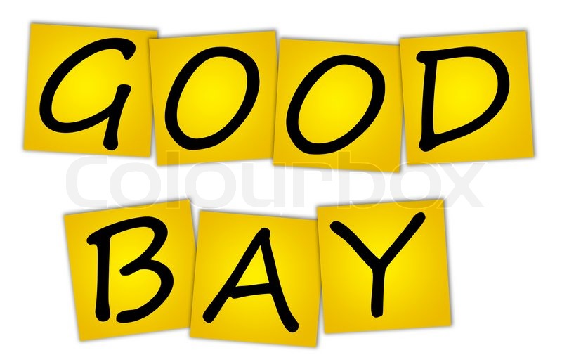 Word GOOD BAY | Stock Photo | Colourbox
