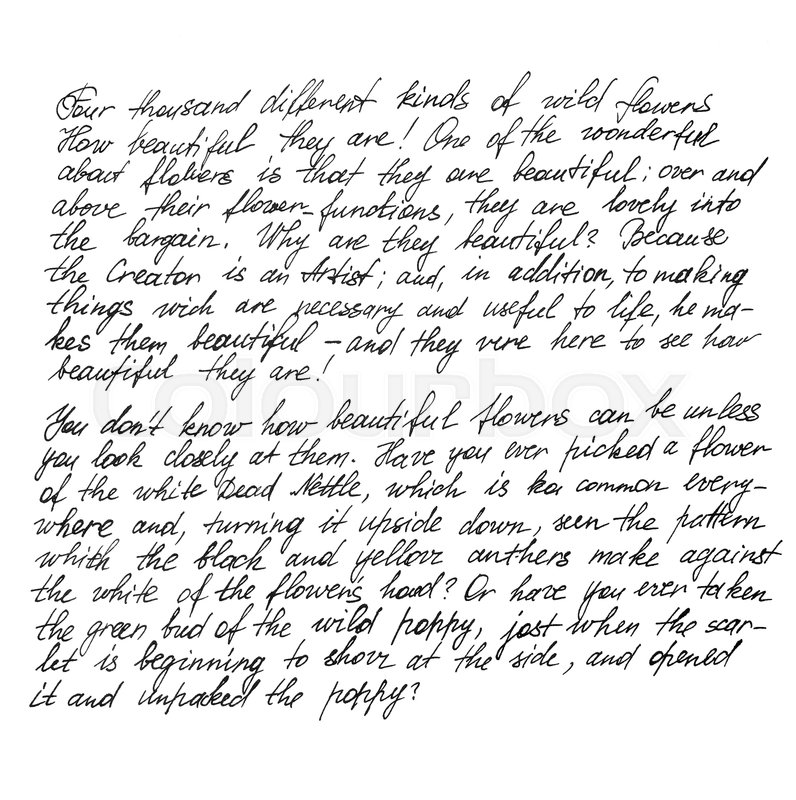 English Calligraphy Handwriting