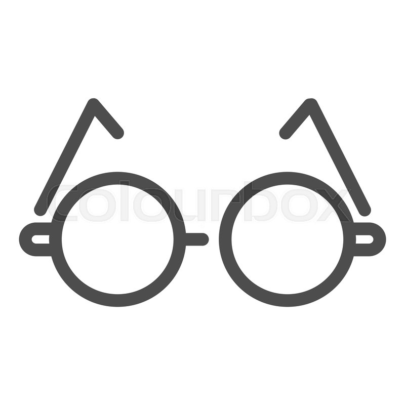 Round Eyeglasses Clipart