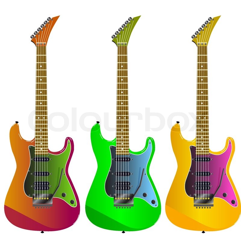 E-Gitarre | Stock-Vektor | Colourbox