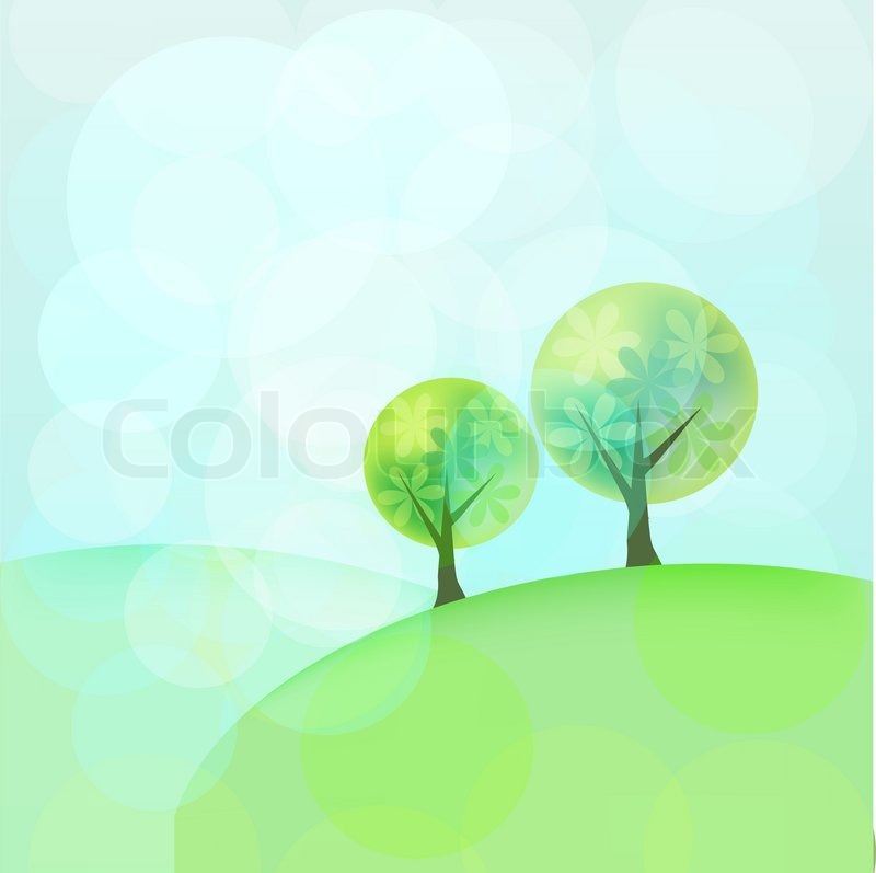 Landscape misty background | Stock vector | Colourbox