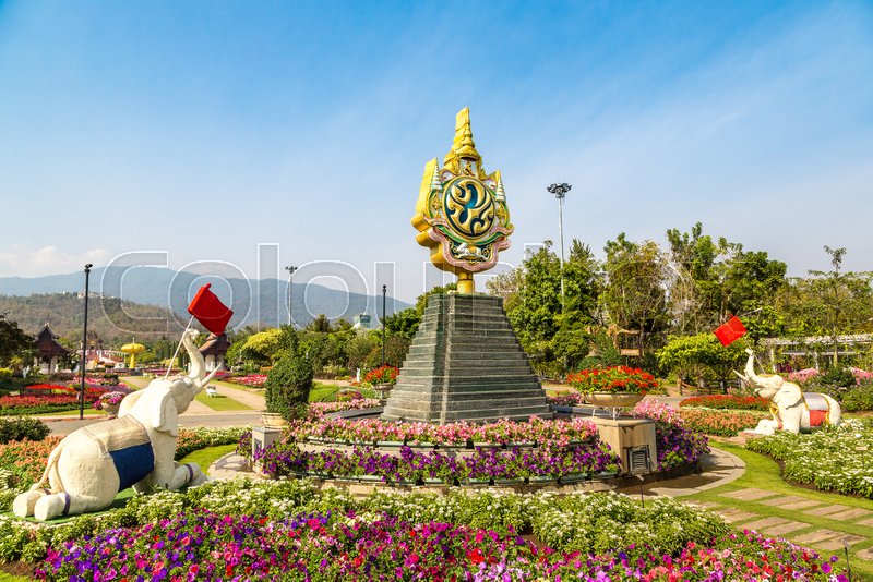 The Royal Ratchaphruek Park in Chiang ... | Stock image | Colourbox