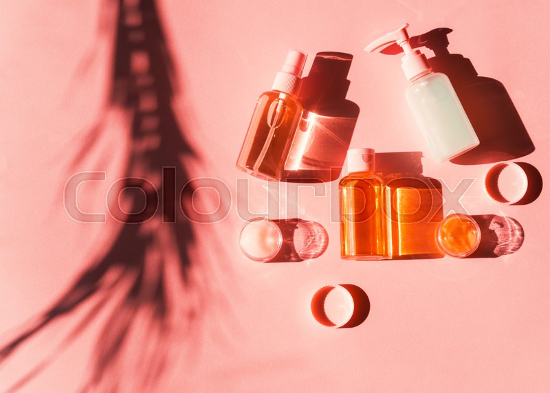 Various generic cosmetic products in ... | Stock image | Colourbox