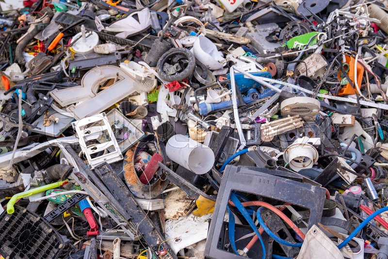 Scrap materials are collected for ... | Stock image | Colourbox