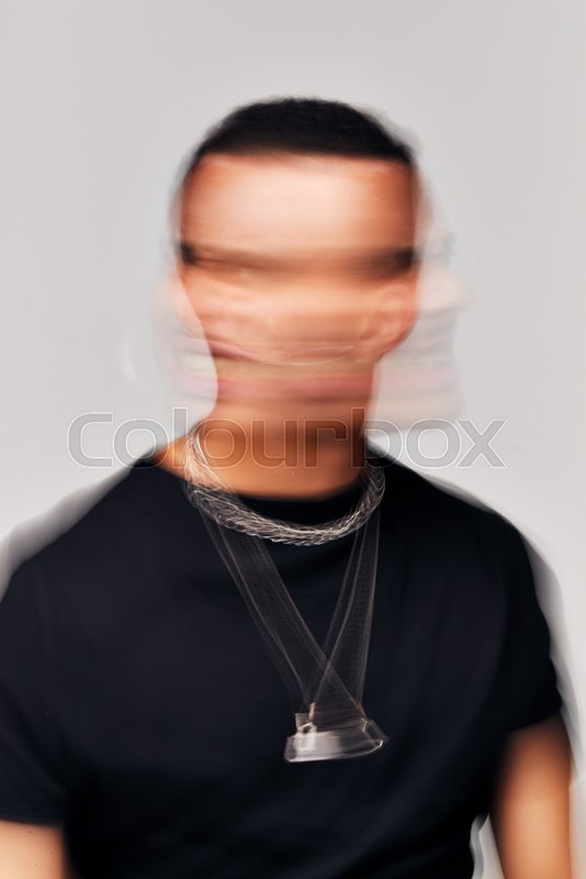 Concept Shot Of Man With Distorted Face ... | Stock image | Colourbox