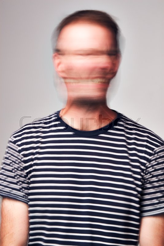 Concept Shot Of Man With Distorted Face ... | Stock image | Colourbox