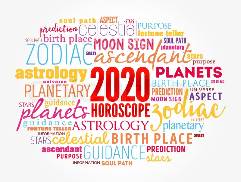 Your 2020 HOROSCOPE word cloud collage ... | Stock vector | Colourbox