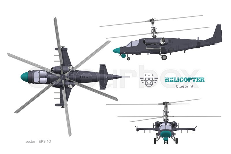 Military Attack Helicopters Side View
