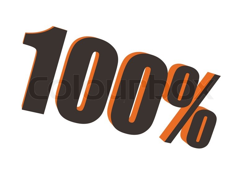 100 Prozent Angebot Zeichen | Stock-Vektor | Colourbox