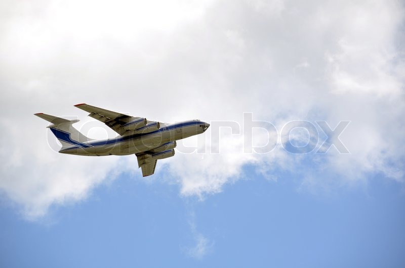 Cargo Airplane taking off into the sky | Stock image | Colourbox