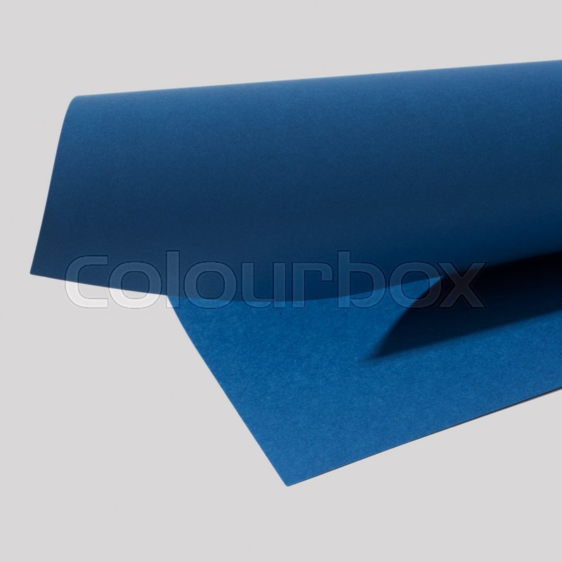 A cardboard in trendy classic blue, ... | Stock image | Colourbox