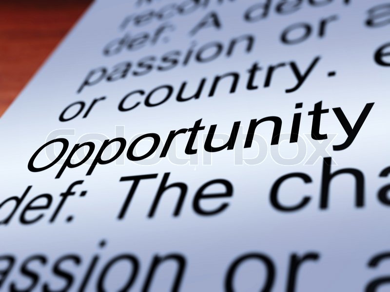 Opportunity Definition Closeup Showing ... | Stock image | Colourbox