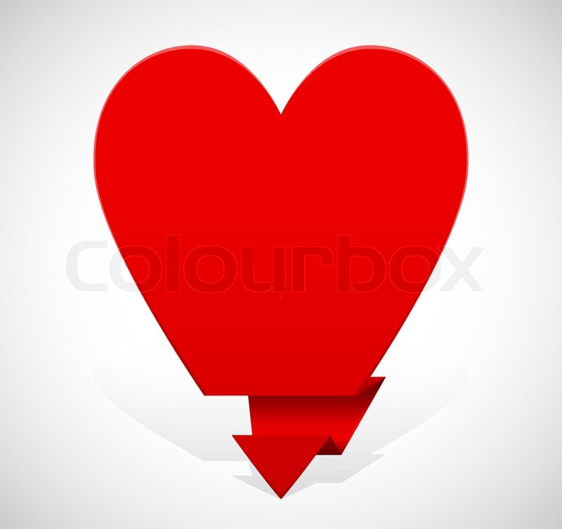 Message in the form of heart | Stock vector | Colourbox
