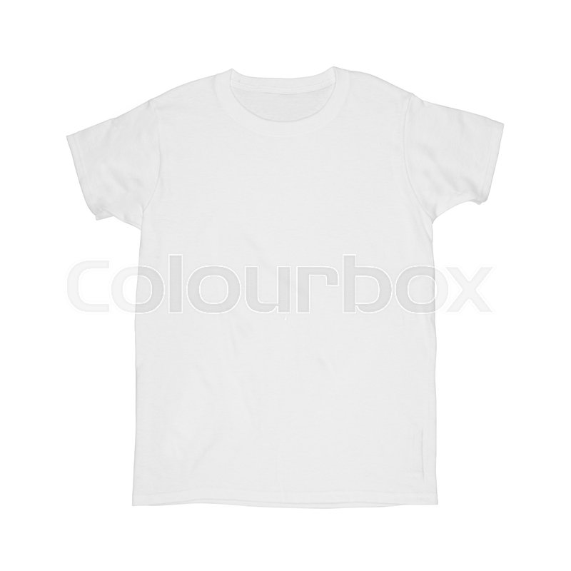T-shirt white with a clean surface ... | Stock image | Colourbox