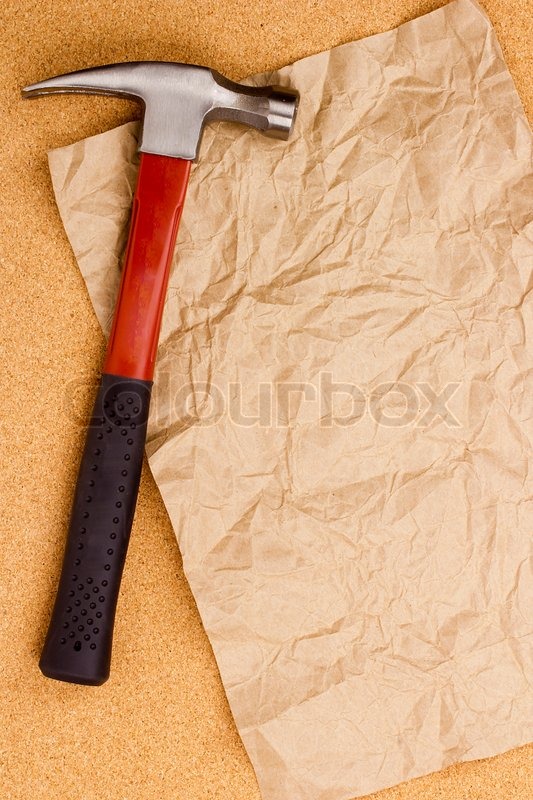 Hammer and Paper | Stock image | Colourbox