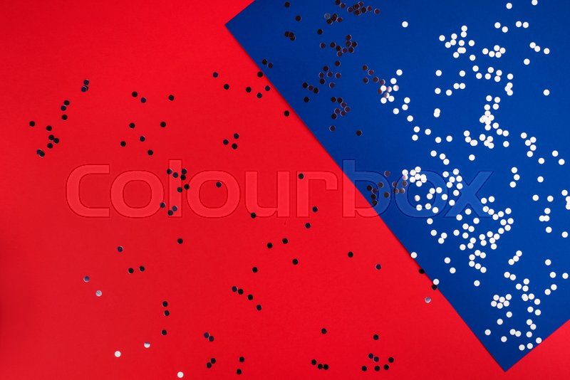 Red and dark classic blue color frame ... | Stock image | Colourbox