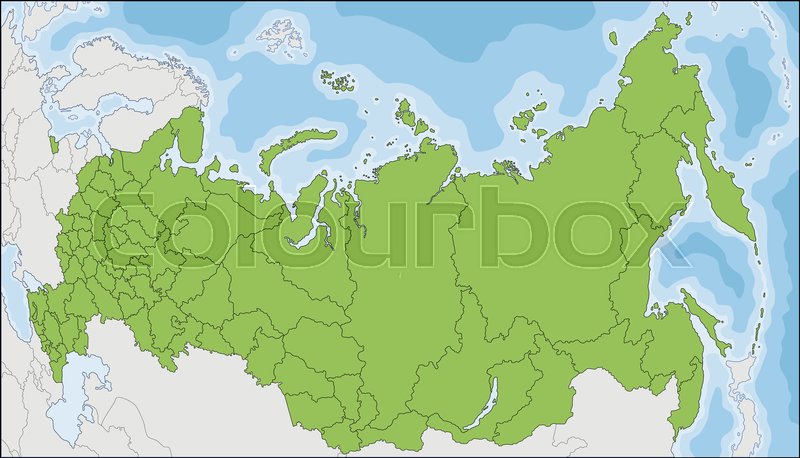 Physical Map Of Russia