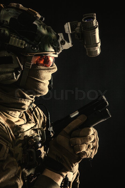 Army elite commando, professional ... | Stock image | Colourbox