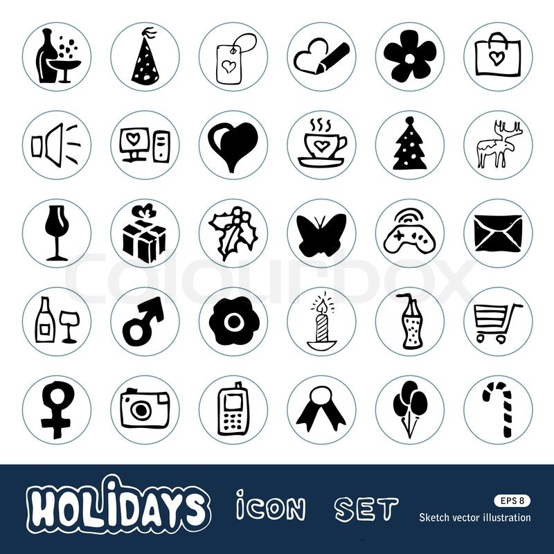 Weihnachten und andere Feiertage web ... | Stock-Vektor | Colourbox