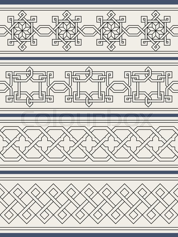 Islamic Geometric Art Borders