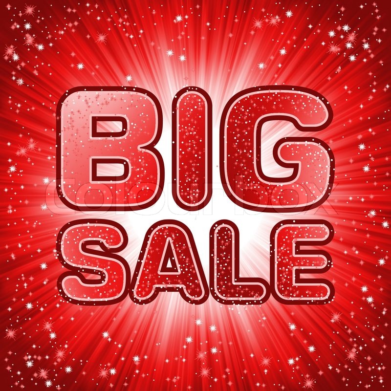 Big sale message EPS 8 | Stock Vector | Colourbox