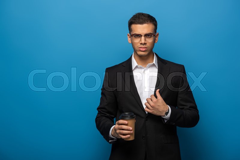 Young Businessman In Eyeglasses Looking Stock Image Colourbox