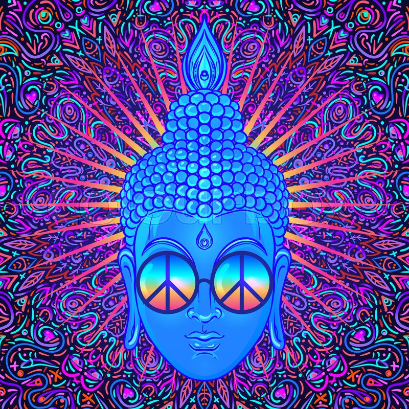 Psychedelic Buddha Art