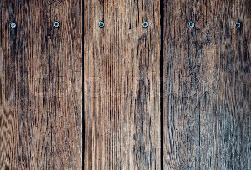 Top view of dark rustic wooden table, ... | Stock image | Colourbox