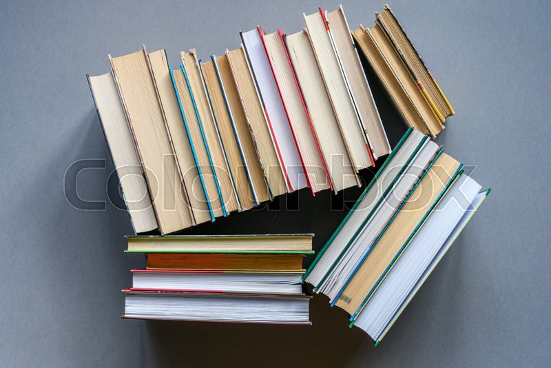 A lot of books placed together | Stock image | Colourbox