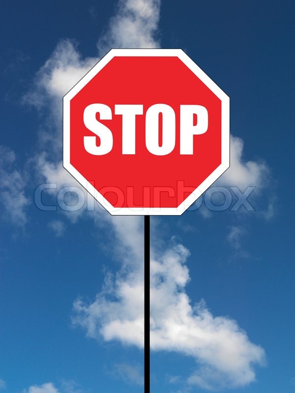 Stop Sign | Stock Photo | Colourbox