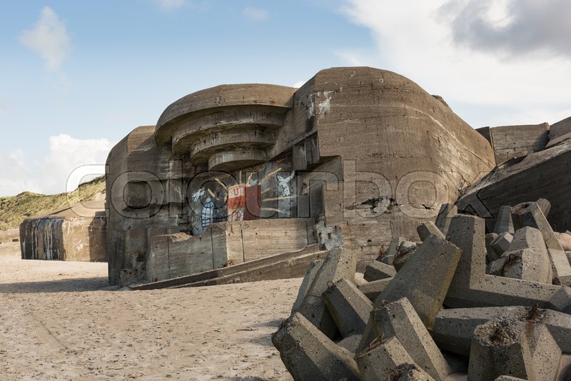 German bunker in denmark - North ... | Stock image | Colourbox