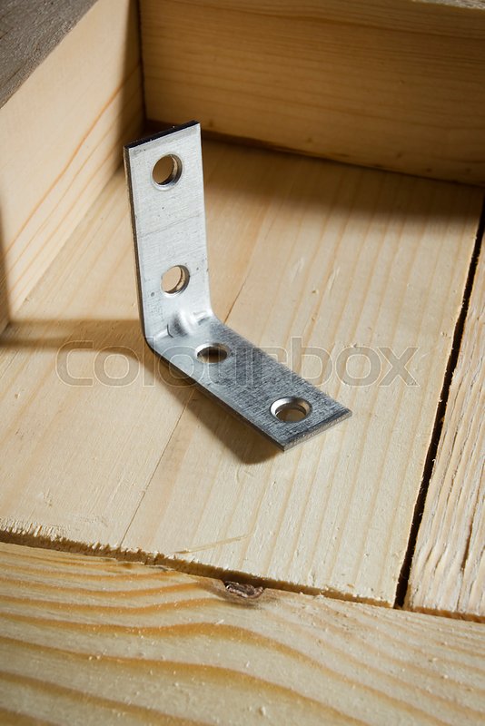 Metal corners and screws for fixing ... | Stock image | Colourbox