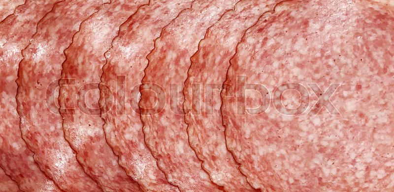 Image Of Boiled-Smoked Salami | Stock image | Colourbox