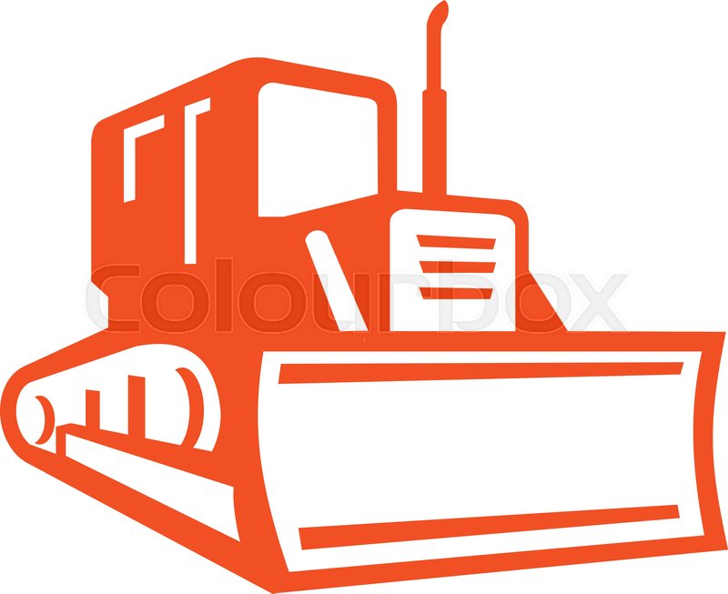 Bulldozer Front View