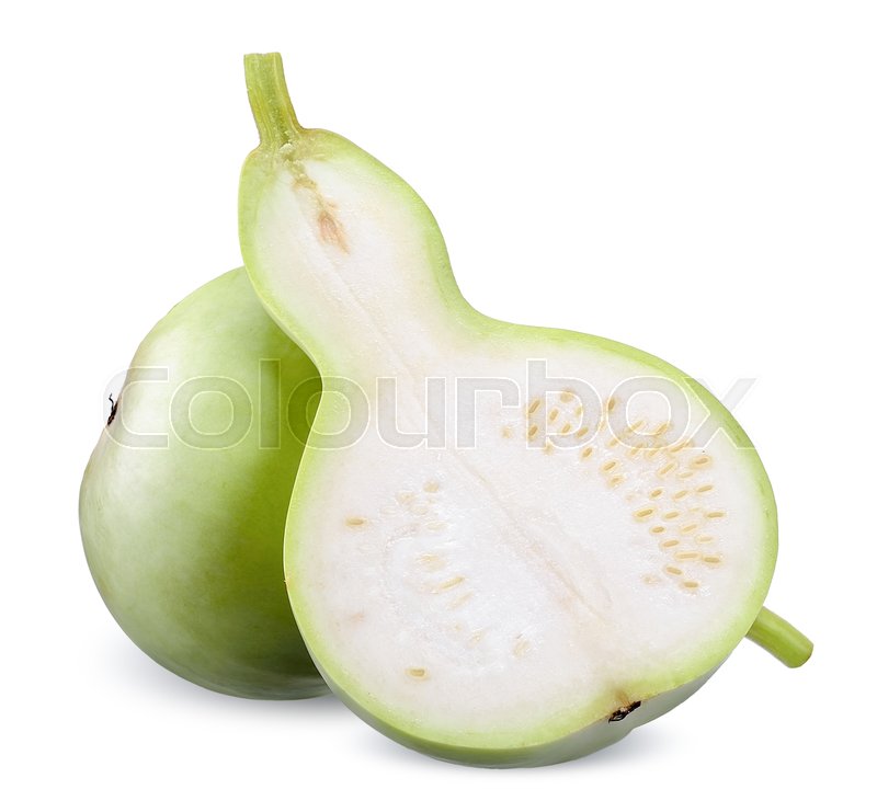 Calabash isolated on white with ... | Stock image | Colourbox