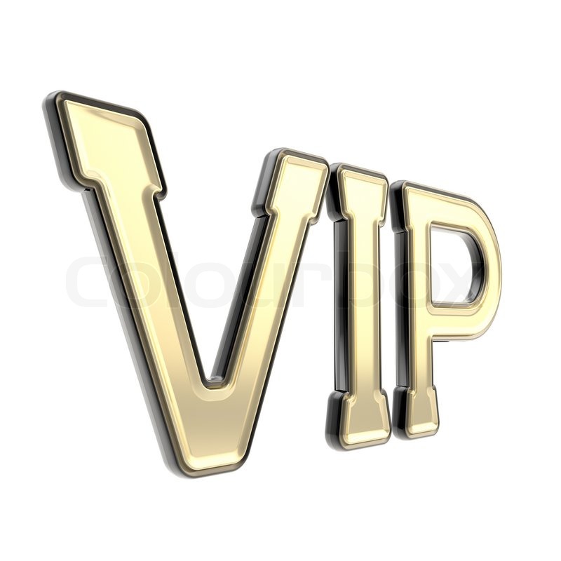VIP golden emblem symbol isolated | Stock image | Colourbox