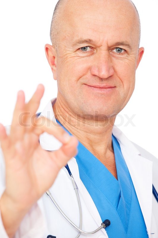 Portrait of smiley medical doctor ... | Stock image | Colourbox